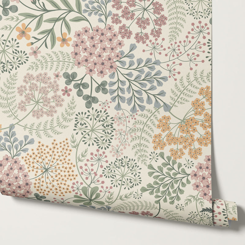 Anette Floriography Garden Cream Wallpaper – Bloom & Wall