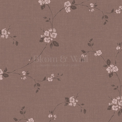 Brielle Rosalie Vines Burgundy Wallpaper – Bloom & Wall