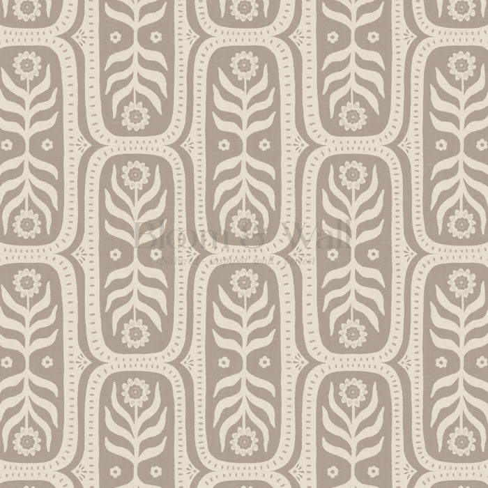 Edenora Cottagecore Taupe Wallpaper – Bloom & Wall