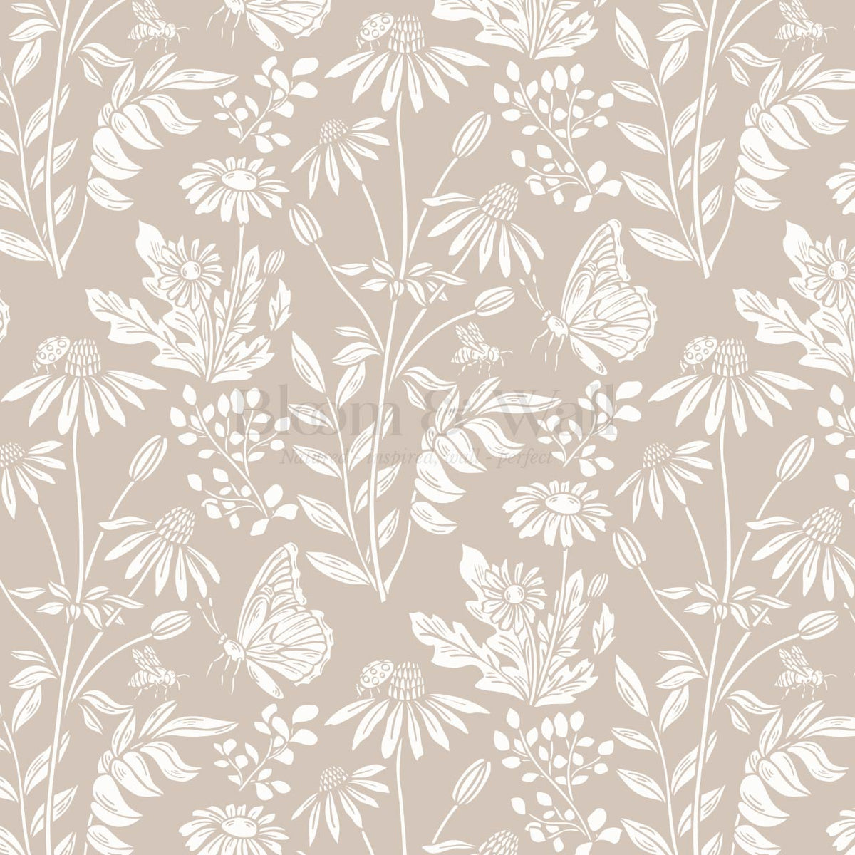 Faye Flutterby Clay Wallpaper – Bloom & Wall