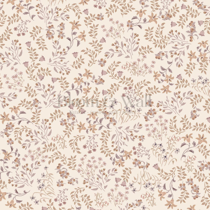 Hazel Wildflowers Warm Sand Wallpaper – Bloom & Wall
