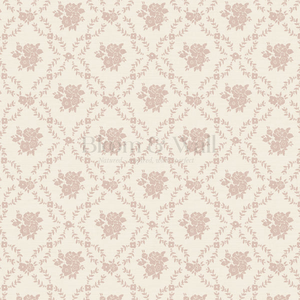 Helen Small Florals Mauve Wallpaper – Bloom & Wall