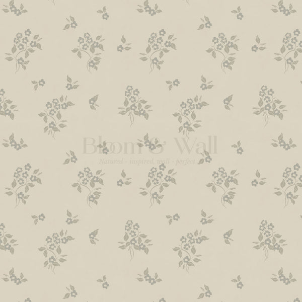 Julia Heirloom Bloom Taupe Wallpaper – Bloom & Wall