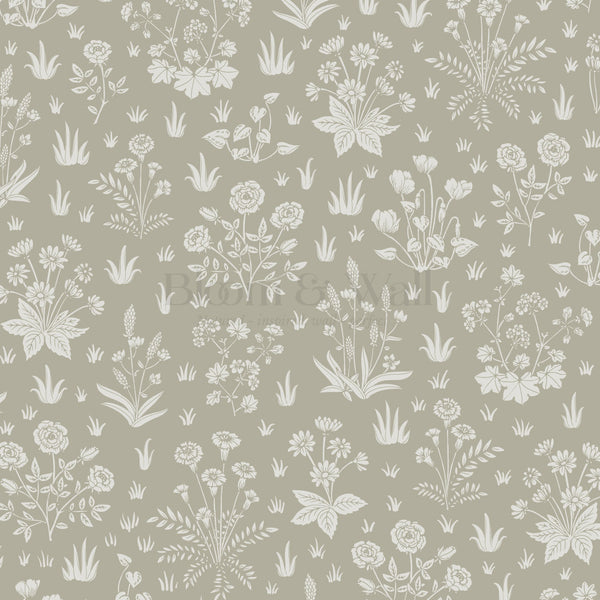 Juliet Country Garden Stone Wallpaper – Bloom & Wall