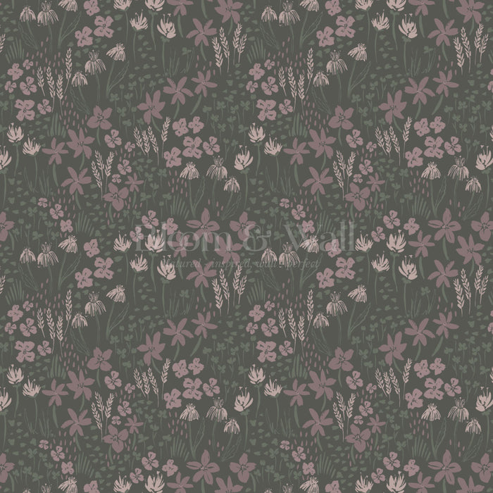 Londyn Floating Meadows Dark Green Wallpaper – Bloom & Wall