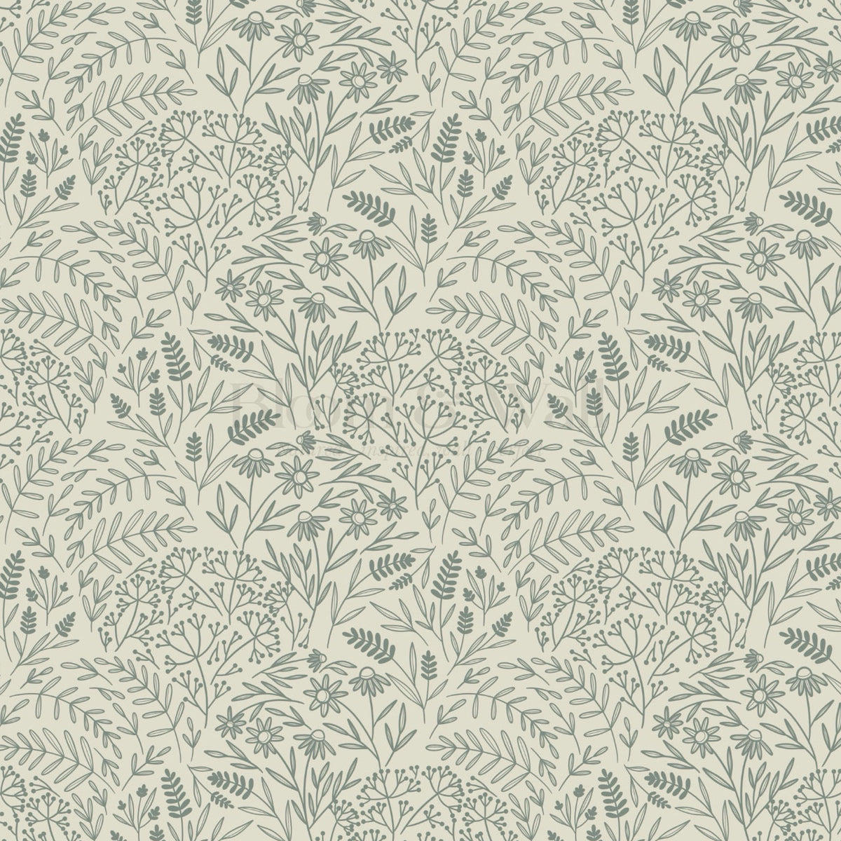 Maya Delicate Florals Forest Green Wallpaper – Bloom & Wall