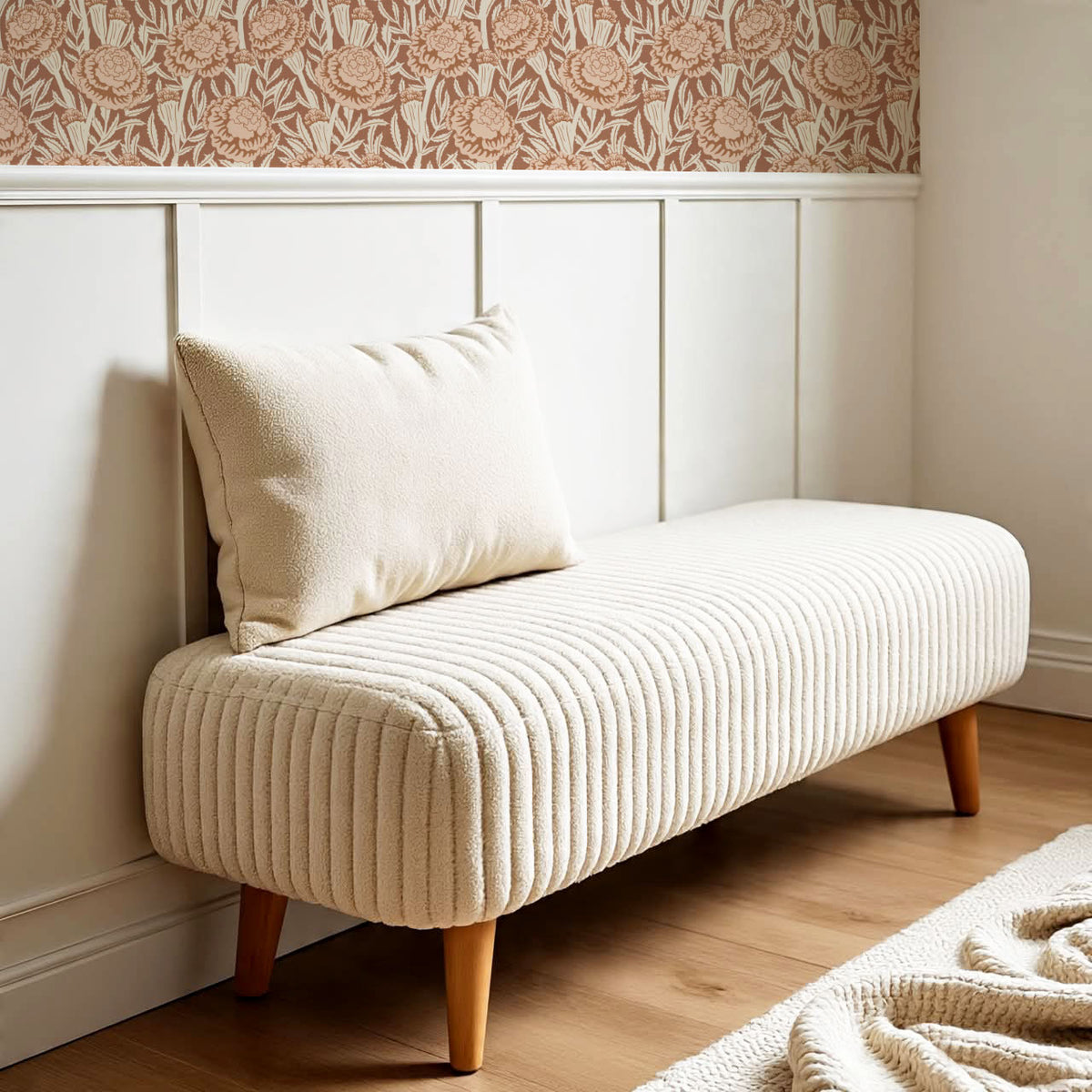 Mylle Garden Clay Rust Wallpaper – Bloom & Wall